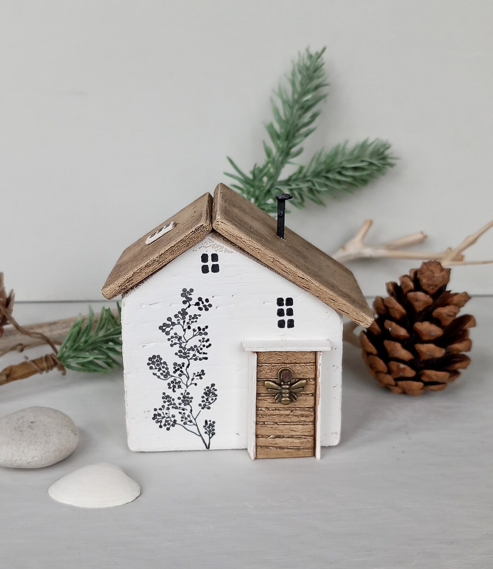 Beehive Cottage, Wooden House Miniature - Etsy