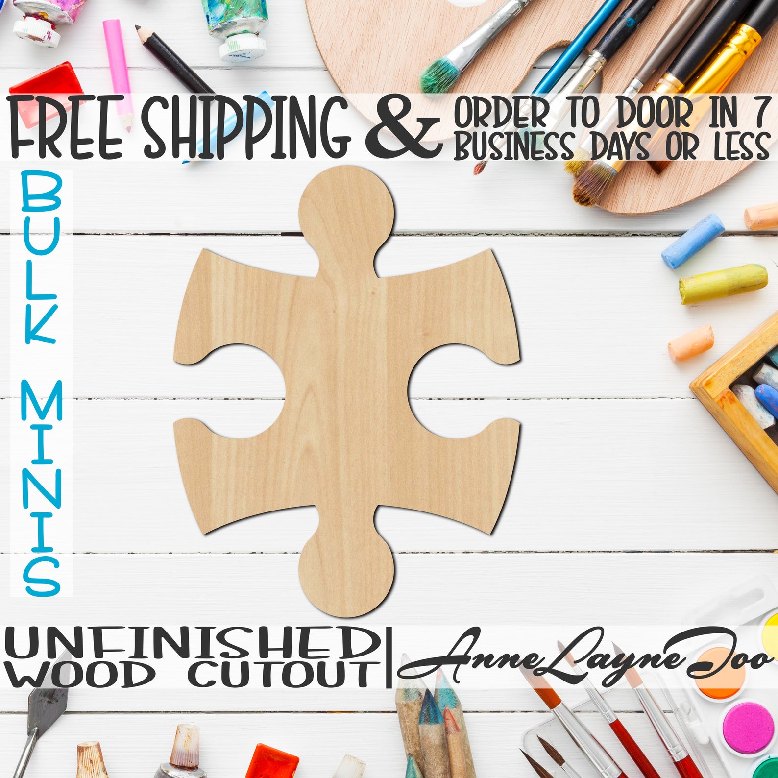 Interlocking Puzzle Pieces 2 to 8 Minis Small - Etsy