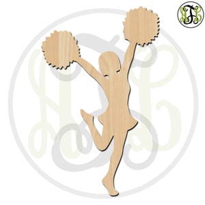 Cheerleader 2 - 60039- Sports Cutout, Unfinished, Wood Cutout, Wood ...
