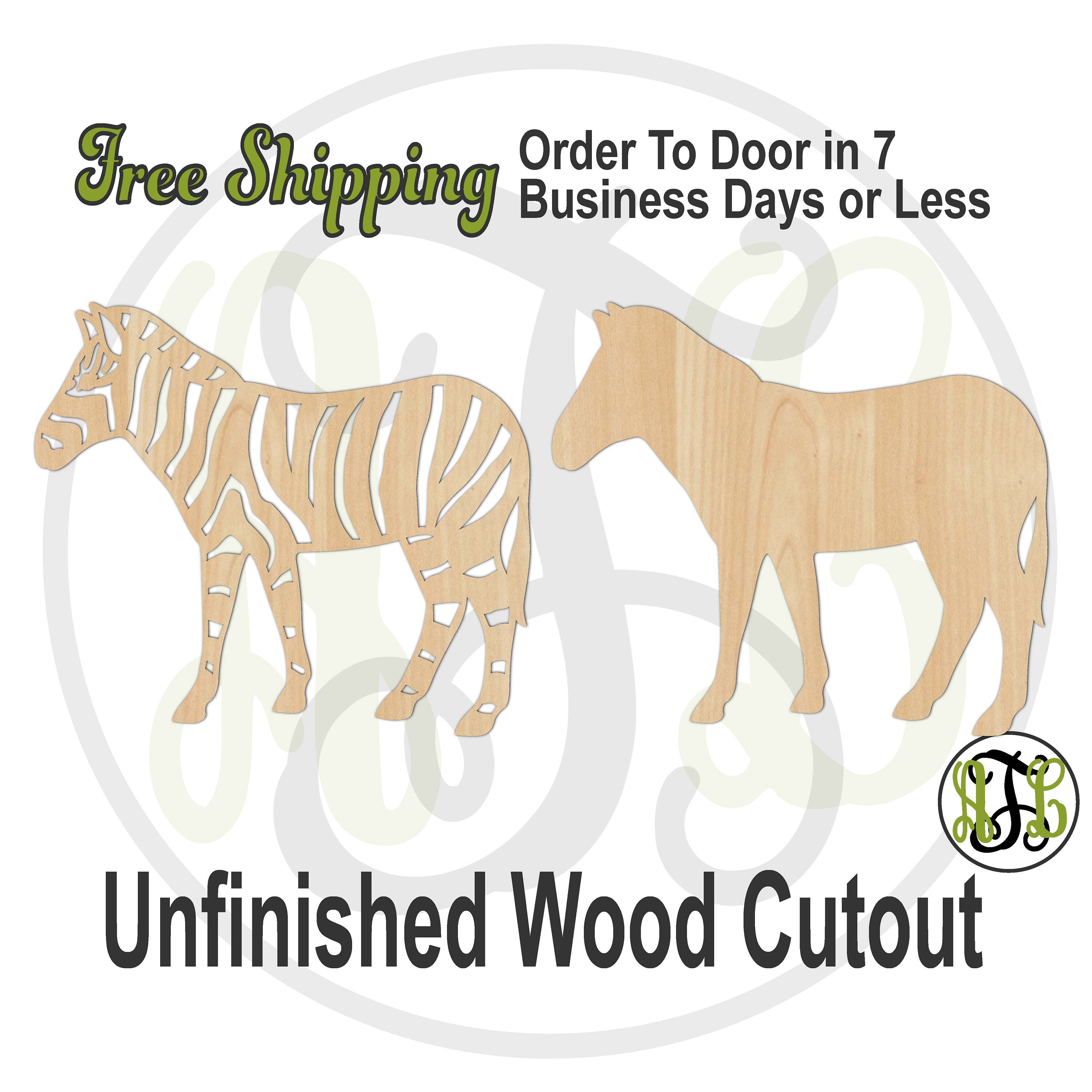 Zebra With Stripes or Solid 230164 or 65 Animal Cutout - Etsy