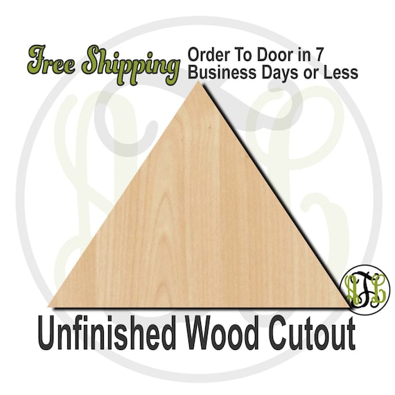 Plaque Triangle 40048 Geometry Shape Cutout Unfinished - Etsy