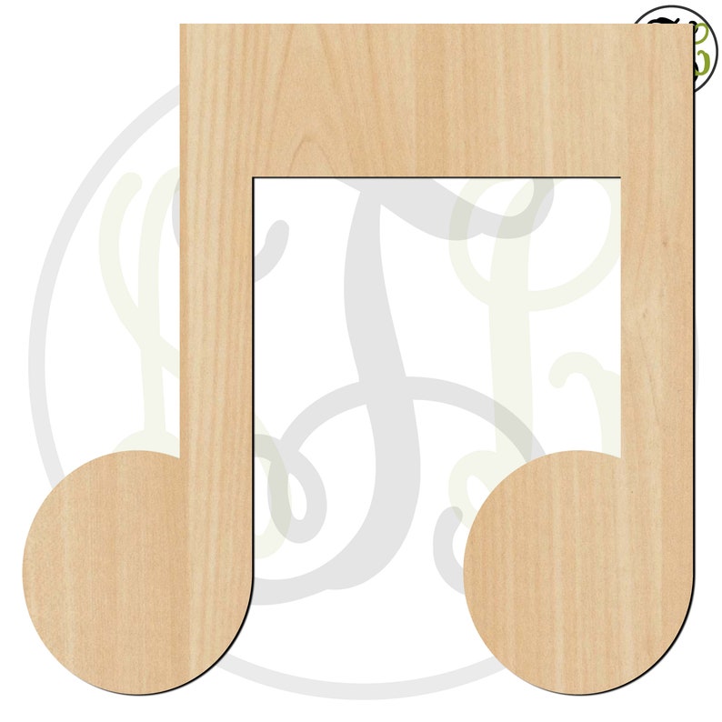 Eighth Notes- 300207-musical Cutout, Unfinished, Wood Cutout, Wood ...