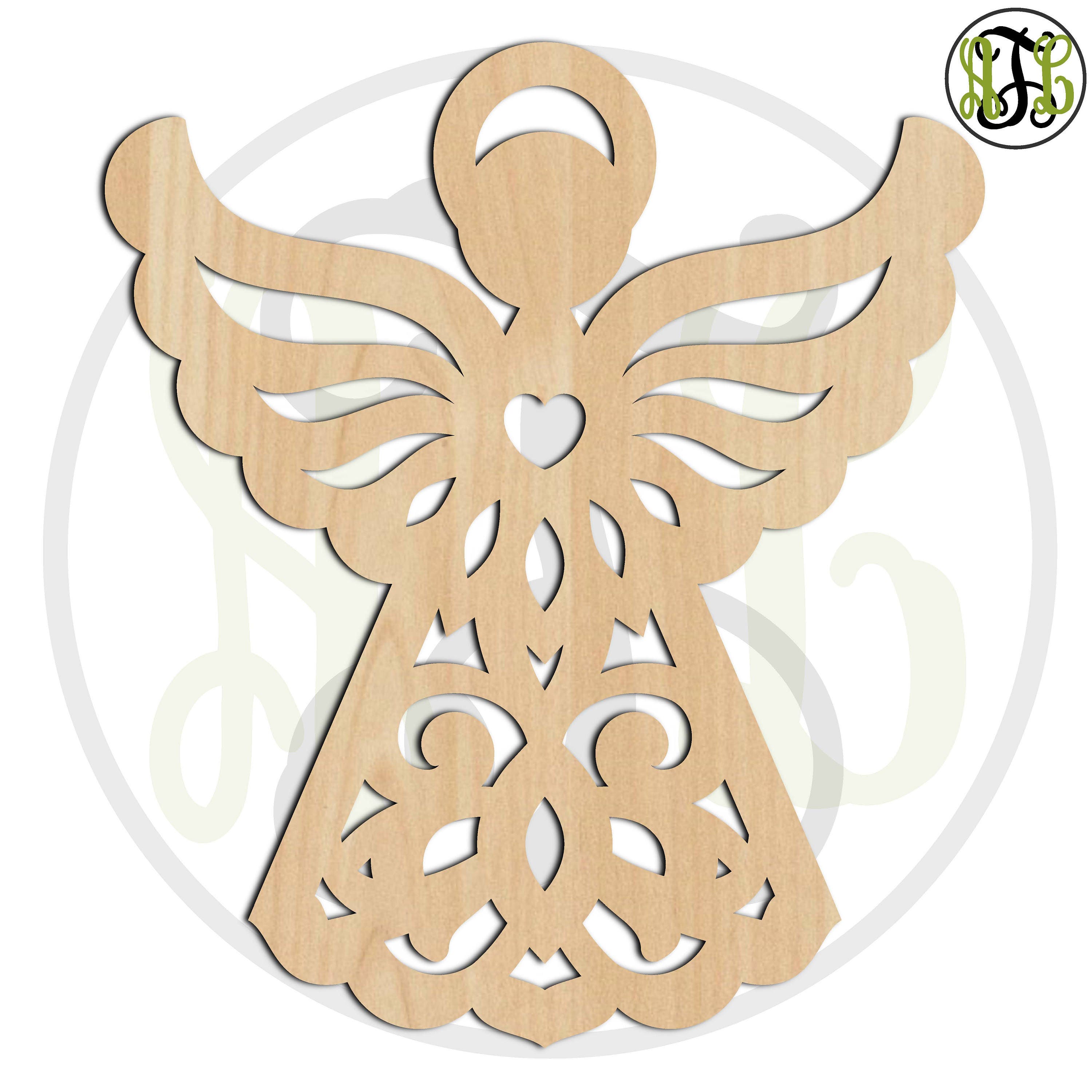Angel 3 180055 Christmas Cutout unfinished wood cutout | Etsy