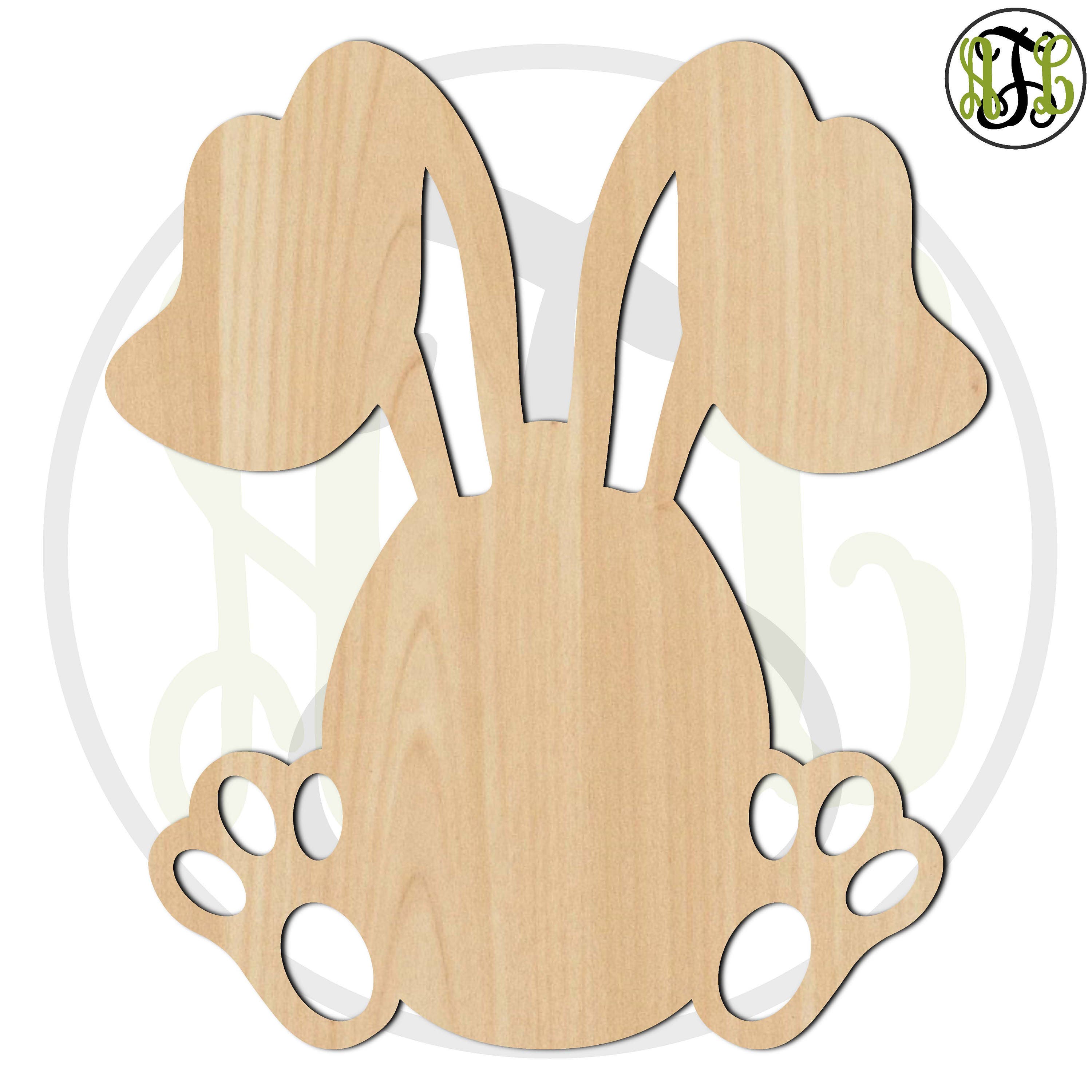 Bunny Egg - 140010- Easter Cutout, Unfinished, Wood Cutout, Wooden ...