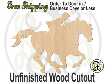 Race Horse Thoroughbred Horse Racing Kentucky Derby Unfinished Wood ...