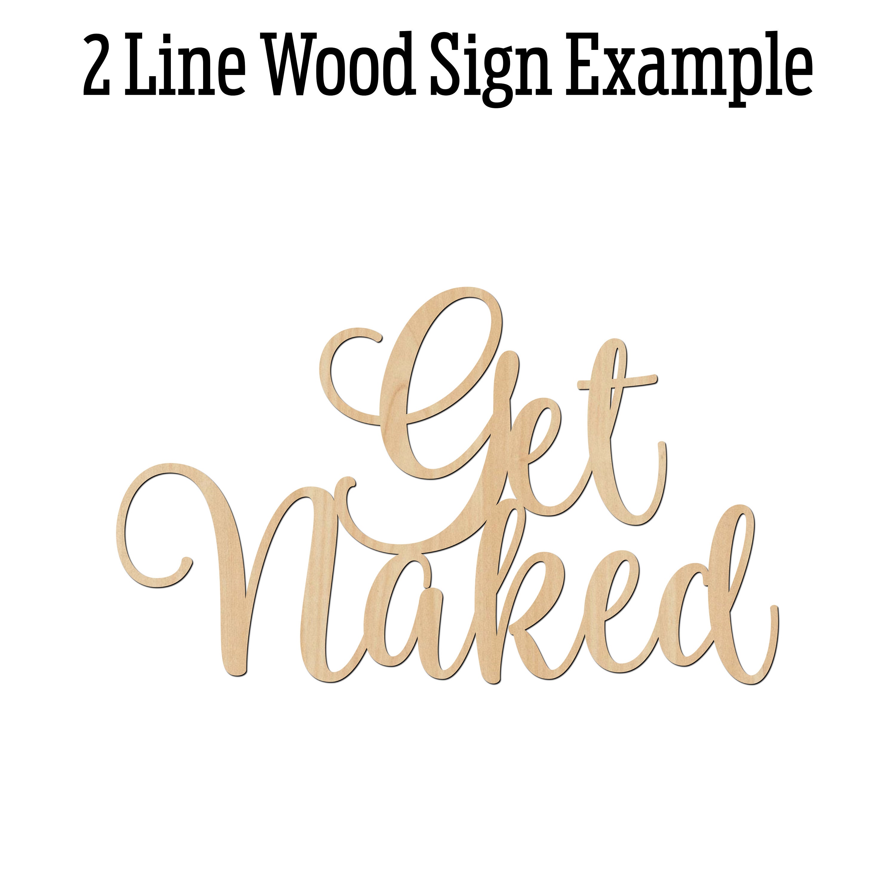 Custom Wood Sign Multi-line Event Wood Cutout Unfinished - Etsy