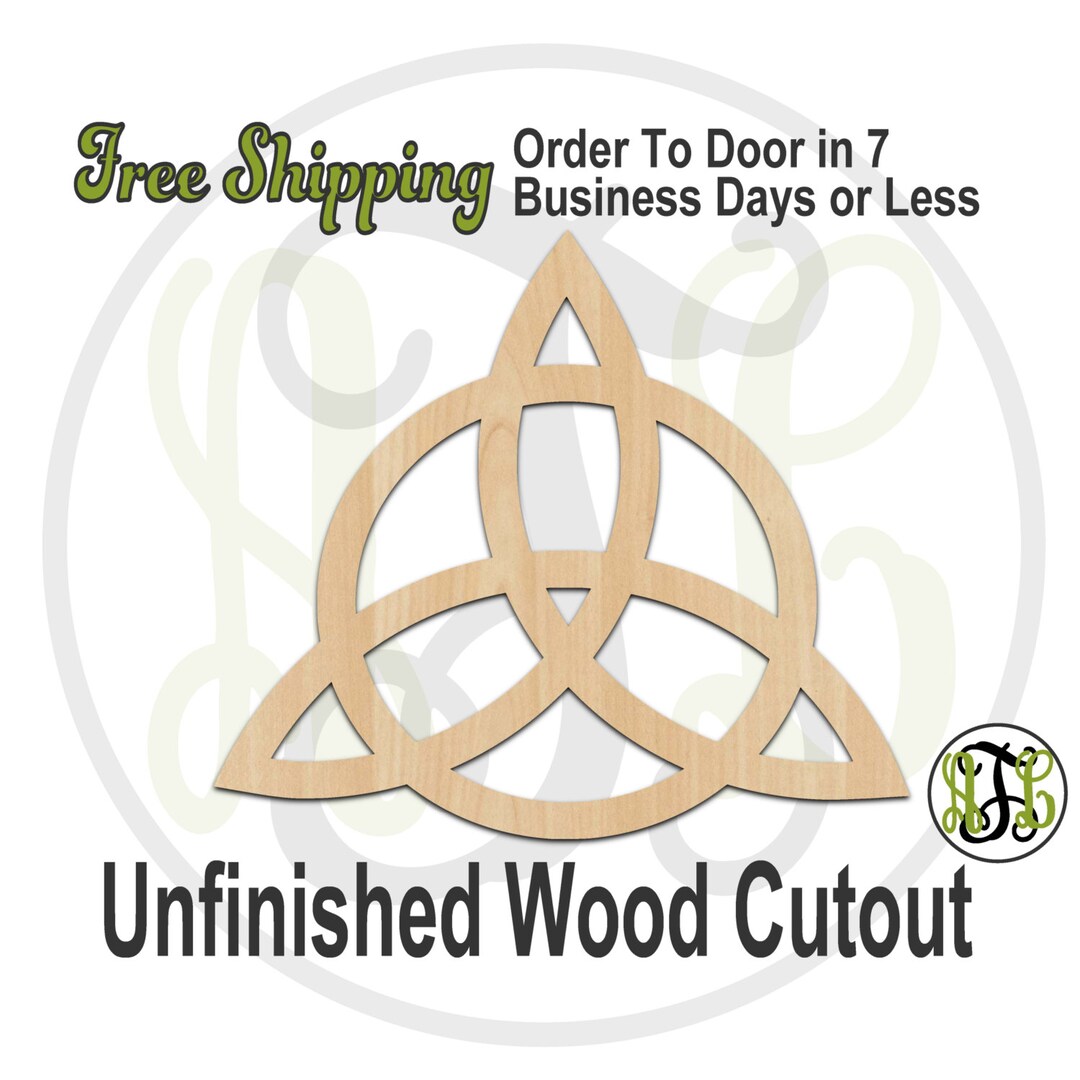 Trinity- 290003- Religious Cutout, Unfinished, Wood Cutout, Wood Craft ...