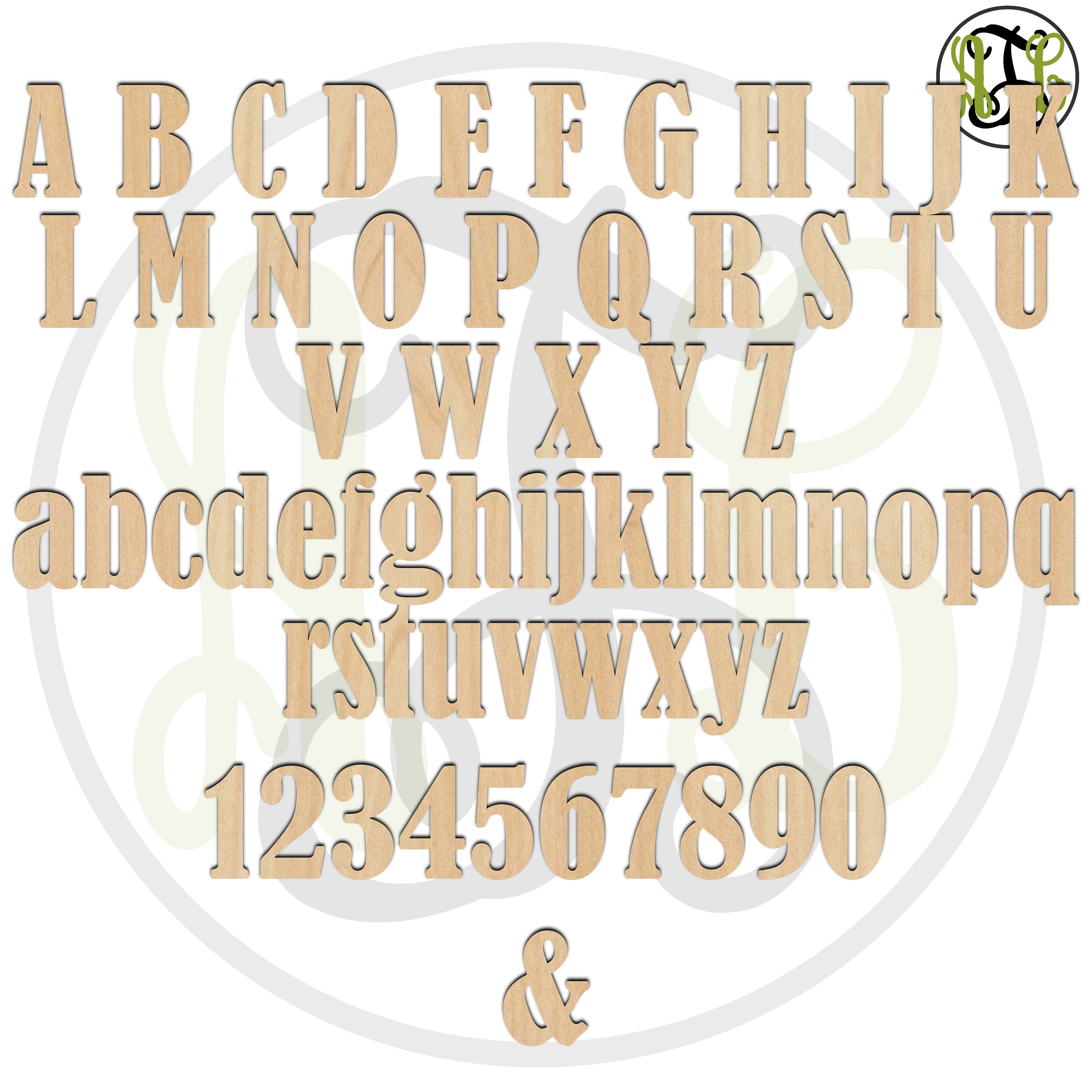 Bernard Font Name / Word / Phrase Block Alphabet Cutout | Etsy