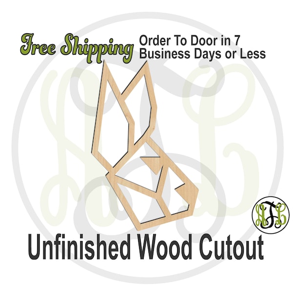 Geometric Rabbit - Etsy