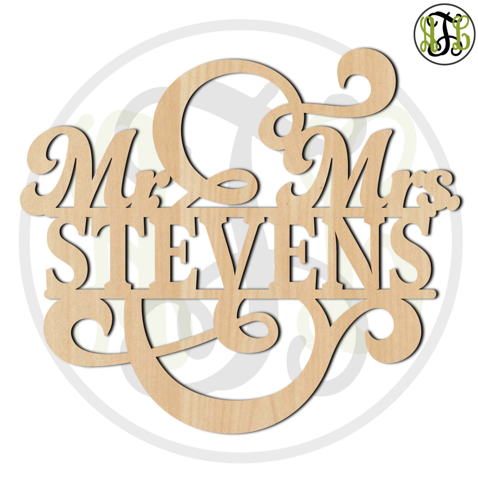 Mr. and Mrs. Name Plate 4 320104 Personalized Cutout - Etsy