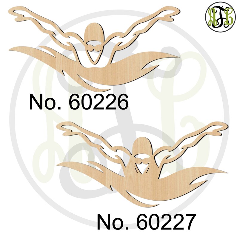 Male or Female Butterfuly Swimmer-60225-226-sports Cutout, Unfinished ...