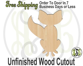 Fox Wood Cutout Arctic Fox Laser Cut Wood. A105 - Etsy