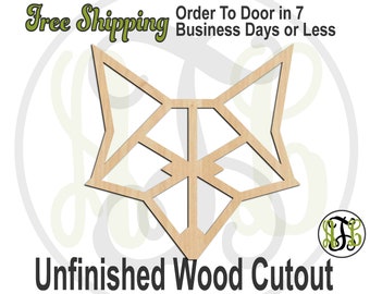 Fox Wood Cutout Arctic Fox Laser Cut Wood. A105 - Etsy
