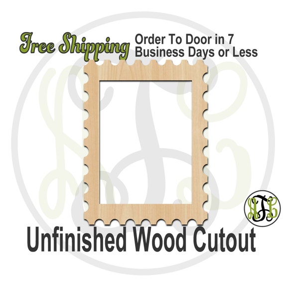 Frame Postage Stamp 360001 Empty Frame Cutout Unfinished | Etsy