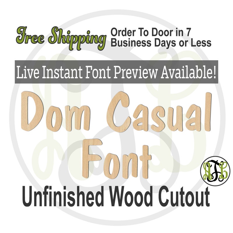 Casual Script - Etsy