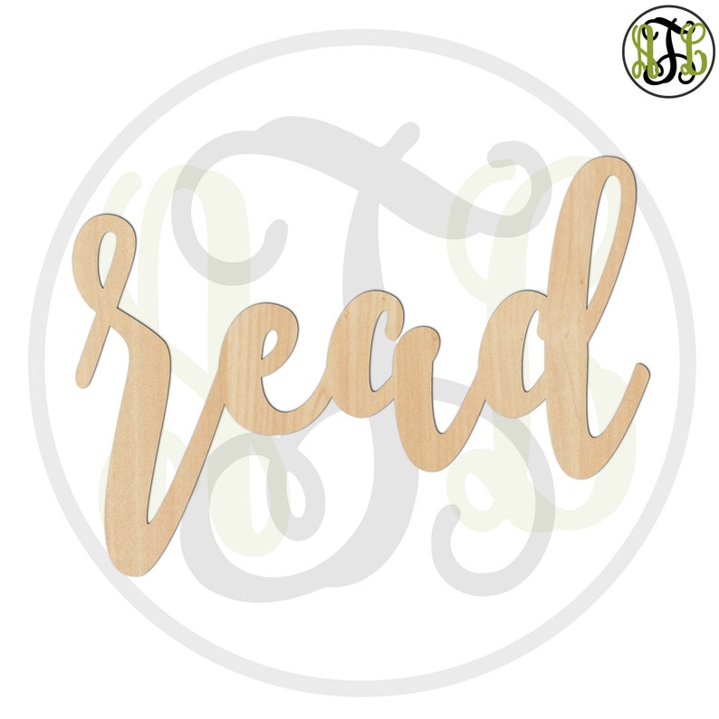 Read - 320350frft- Word Cutout, Unfinished, Wood Cutout, Wood Craft ...