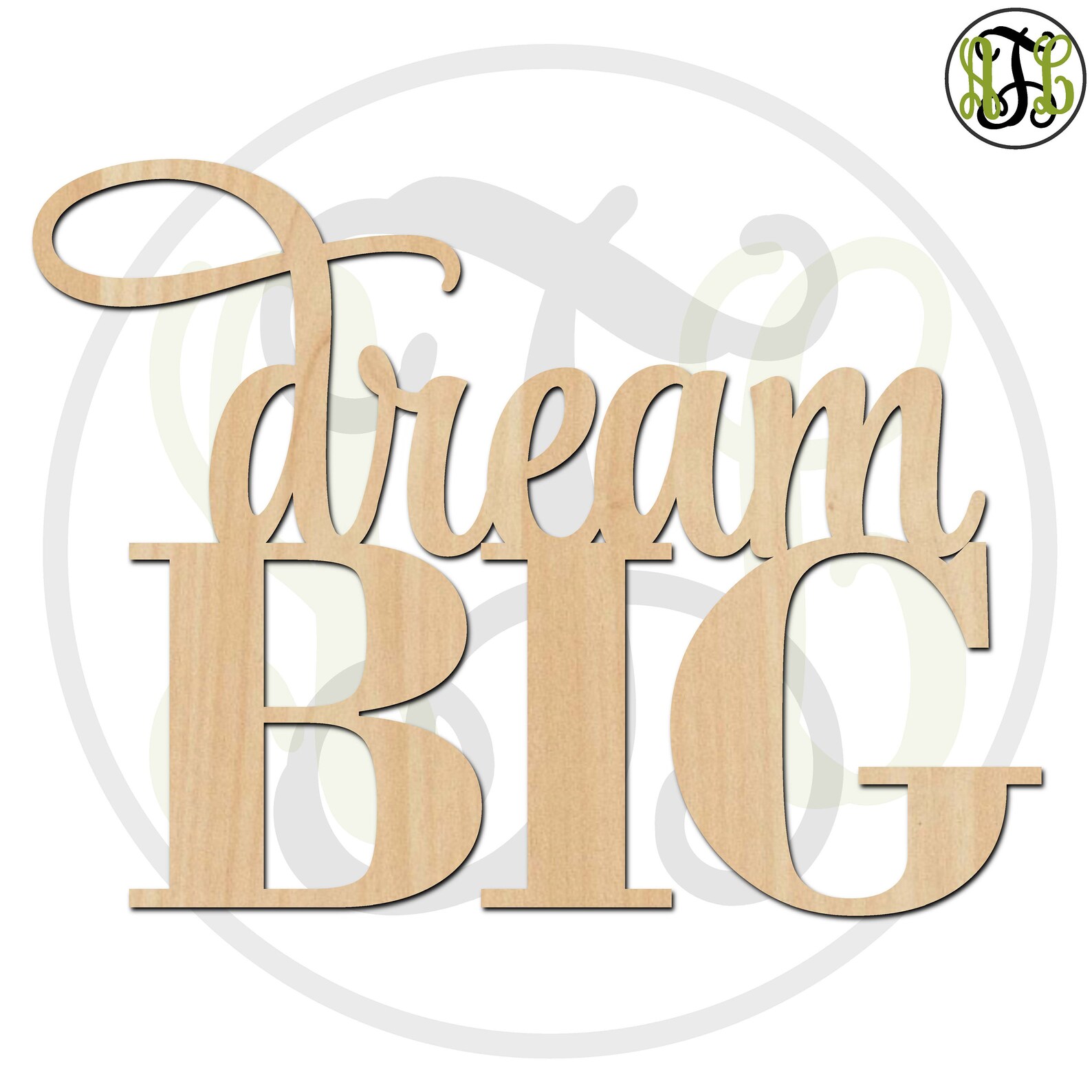 Dream BIG - 325101- Kitchen Cutout, Unfinished, Wood Cutout, Wood Craft ...