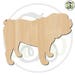 Bulldog - 230077- Animal Cutout, Unfinished, Wood Cutout, Wood Craft ...