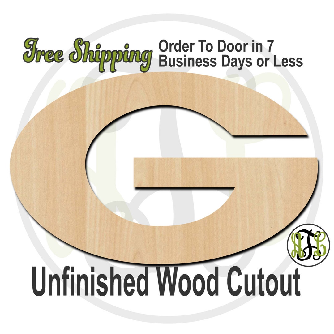 G- 60146- School Spirit Cutout, Unfinished, Wood Cutout, Wood Craft ...
