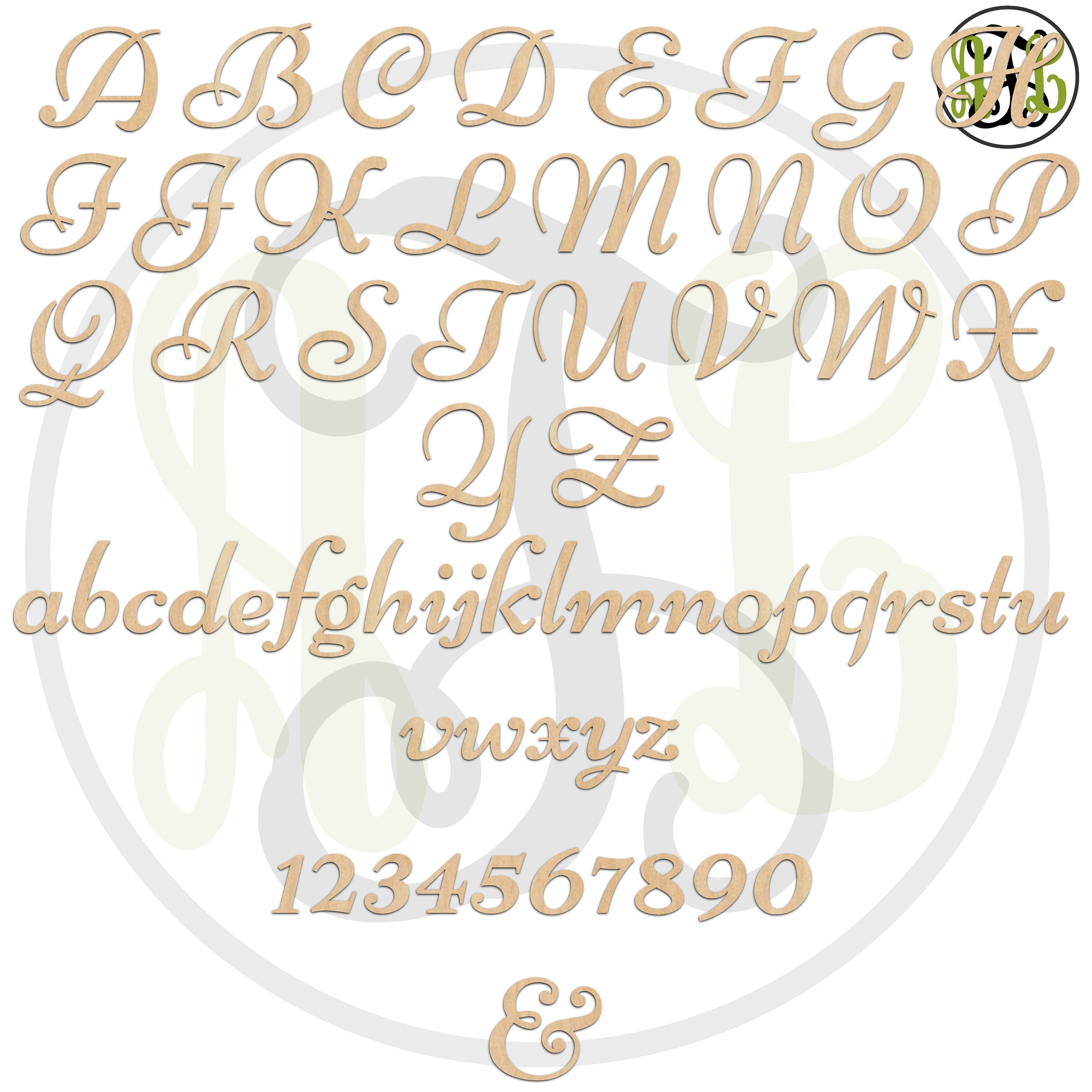 Niconne Font Name / Word / Phrase Block Alphabet Cutout | Etsy