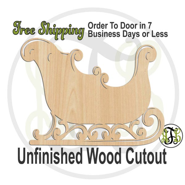 Wooden Sleigh - Etsy