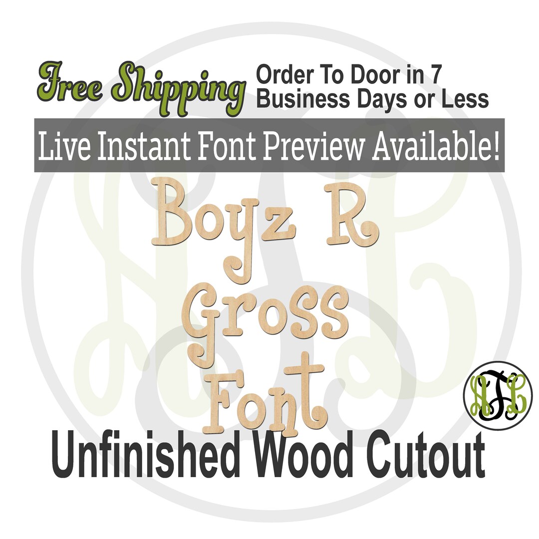Boyz R Gross Font Name / Word / Phrase- Block Alphabet Cutout ...
