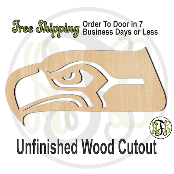 Seahawk Head Outline Mascot 60632 School Spirit Cutout | Etsy Australia