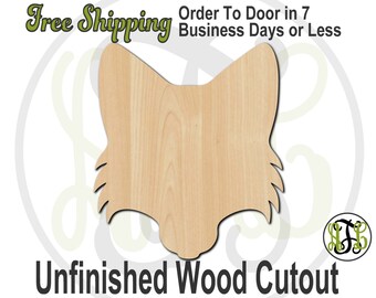 Fox Wood Cutout Arctic Fox Laser Cut Wood. A105 - Etsy