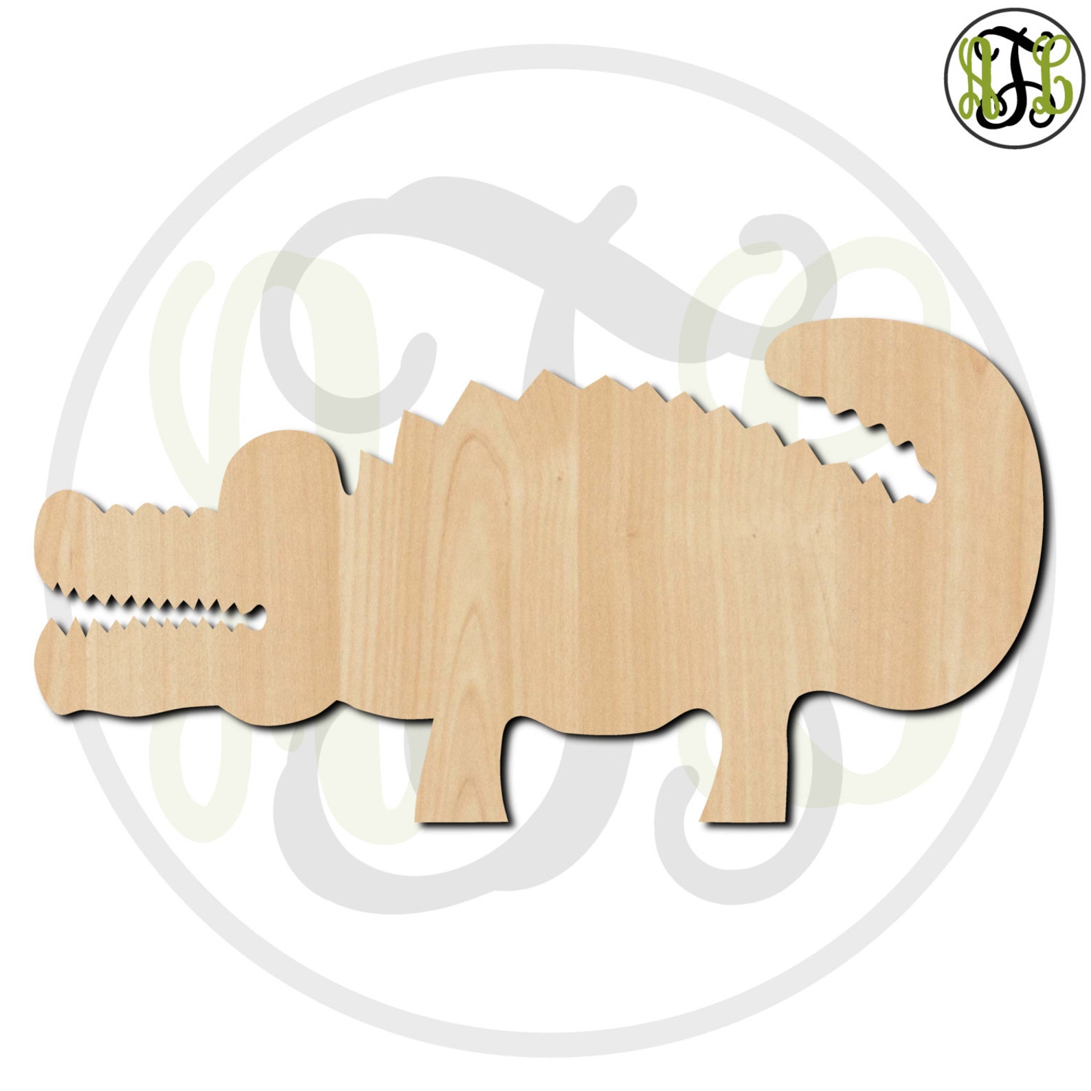 Alligator 2 230042 Cutout Unfinished Wood Cutout Wood | Etsy