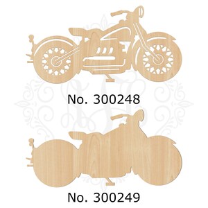 Motorcycle Outline or Solid Wood Cutout, Motorbike Wall Art, Chopper ...