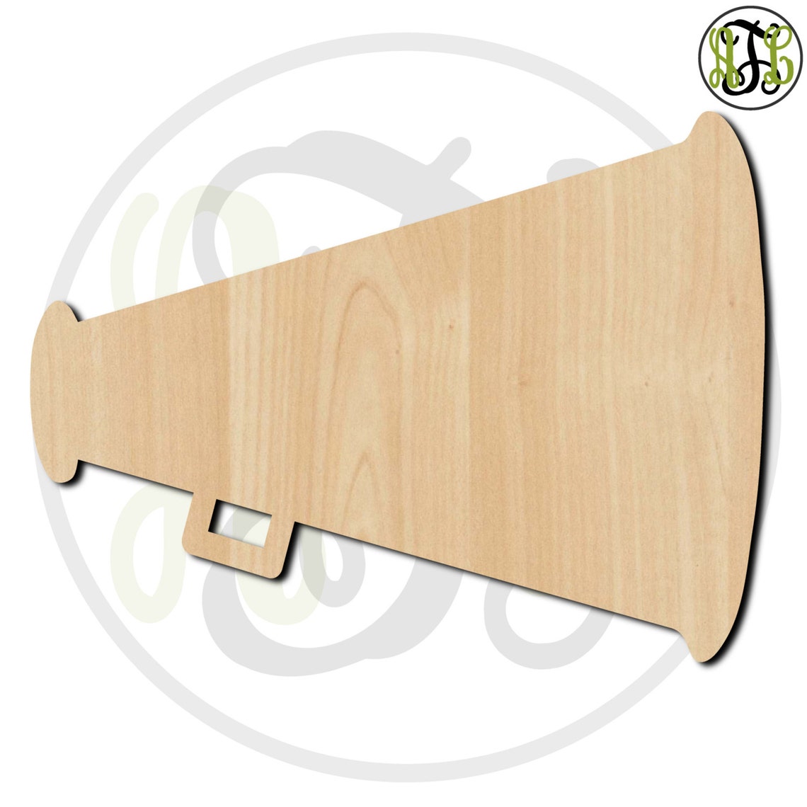 Megaphone 60012 School Spirit Cutout Unfinished Wood | Etsy