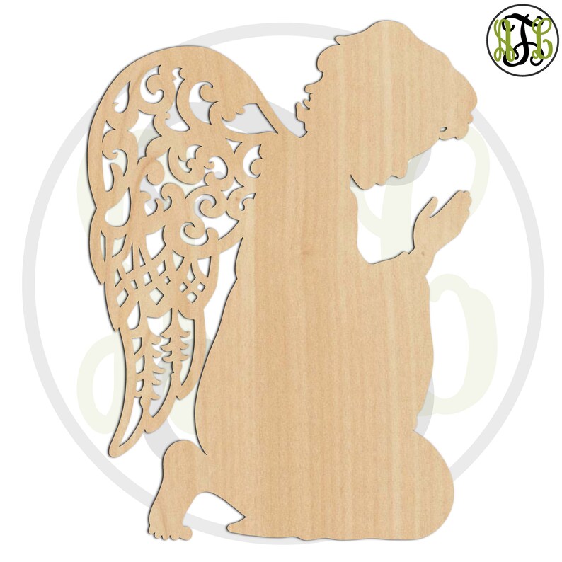 Angel Praying - No. 290046- Religious Cutout, Unfinished, Wood Cutout ...