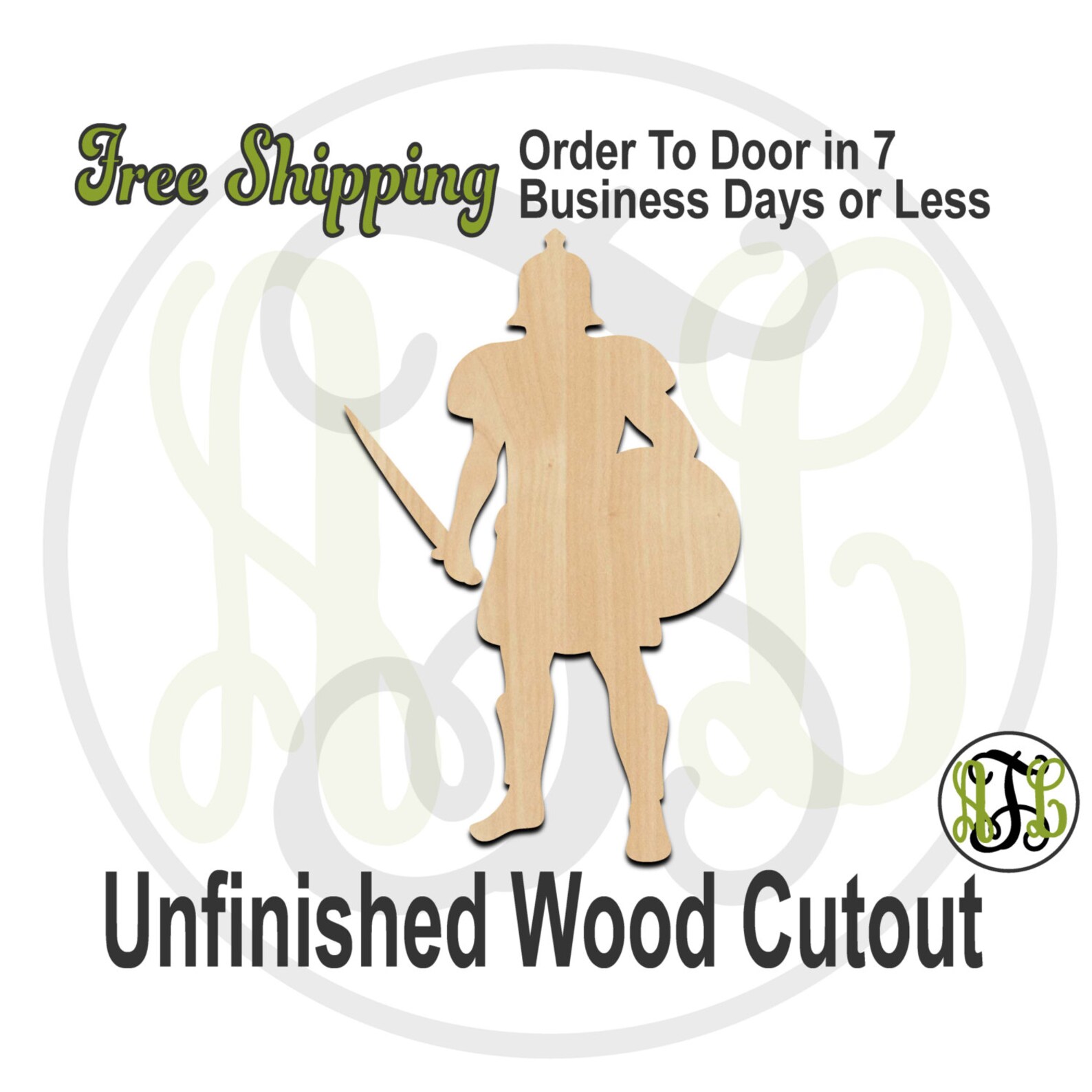 Gladiator Mascot- 60553- School Spirit Cutout, Unfinished, Wood Cutout ...