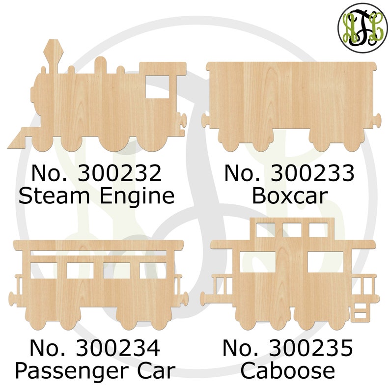 Train Cars Train Wood Cutout Steam Engine Boxcar Passenger - Etsy