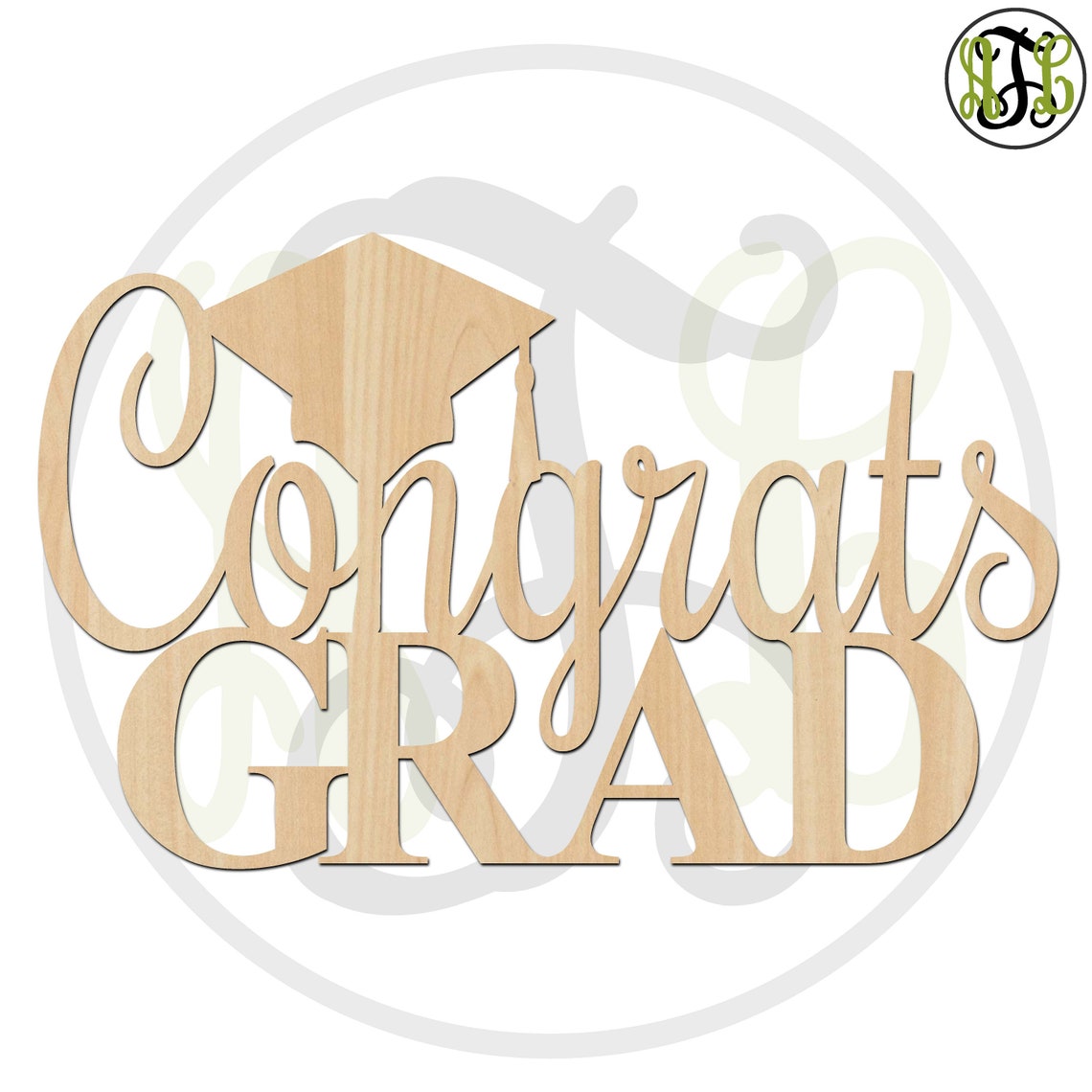 Congrats GRAD Wood Cutout, Graduation Sign, Graduation Celebration Sign ...