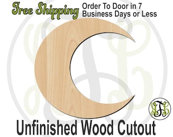 Crescent Moon Wood Cutout | Etsy