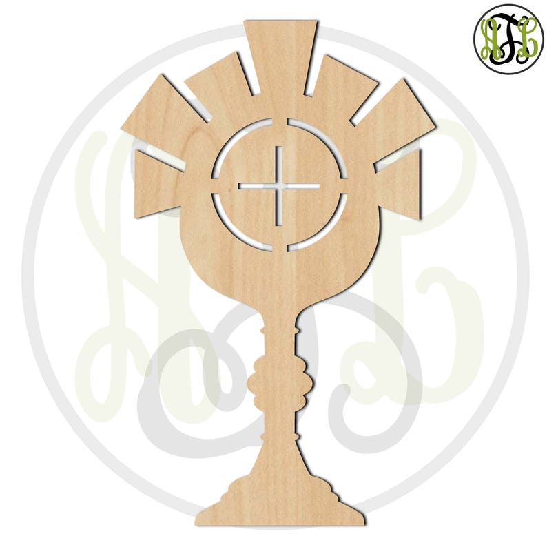 Chalice With Host - 290039- Religious Cutout, Unfinished, Wood Cutout ...