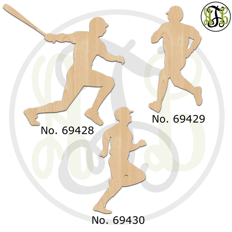 Baseball Players- 69422-433- Sports Cutout, Unfinished, Wood Cutout ...