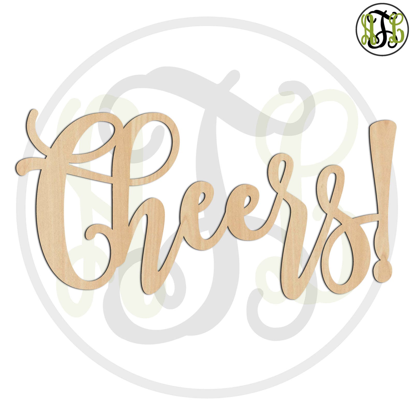 Cheers! -320335frft- Word Cutout, Unfinished, Wood Cutout, Wood Craft ...