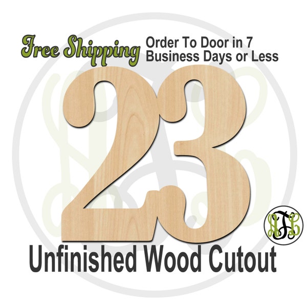 Wood Paper Cut Out Numbers - Etsy