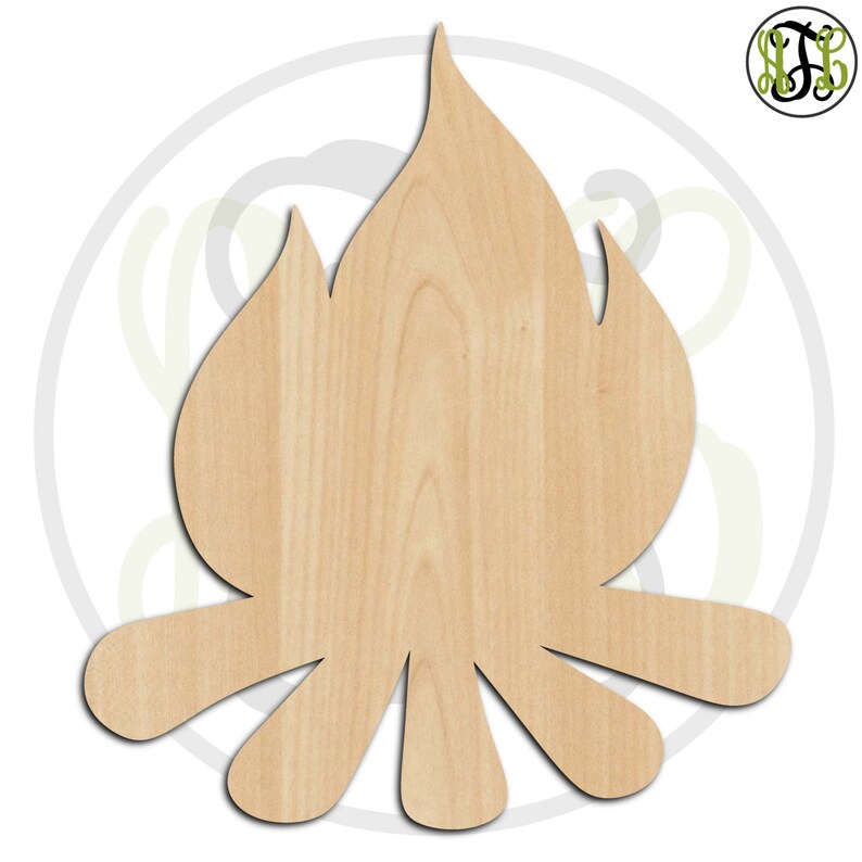 Camp Fire 300101 Bonfire Cutout Unfinished Wood Cutout - Etsy