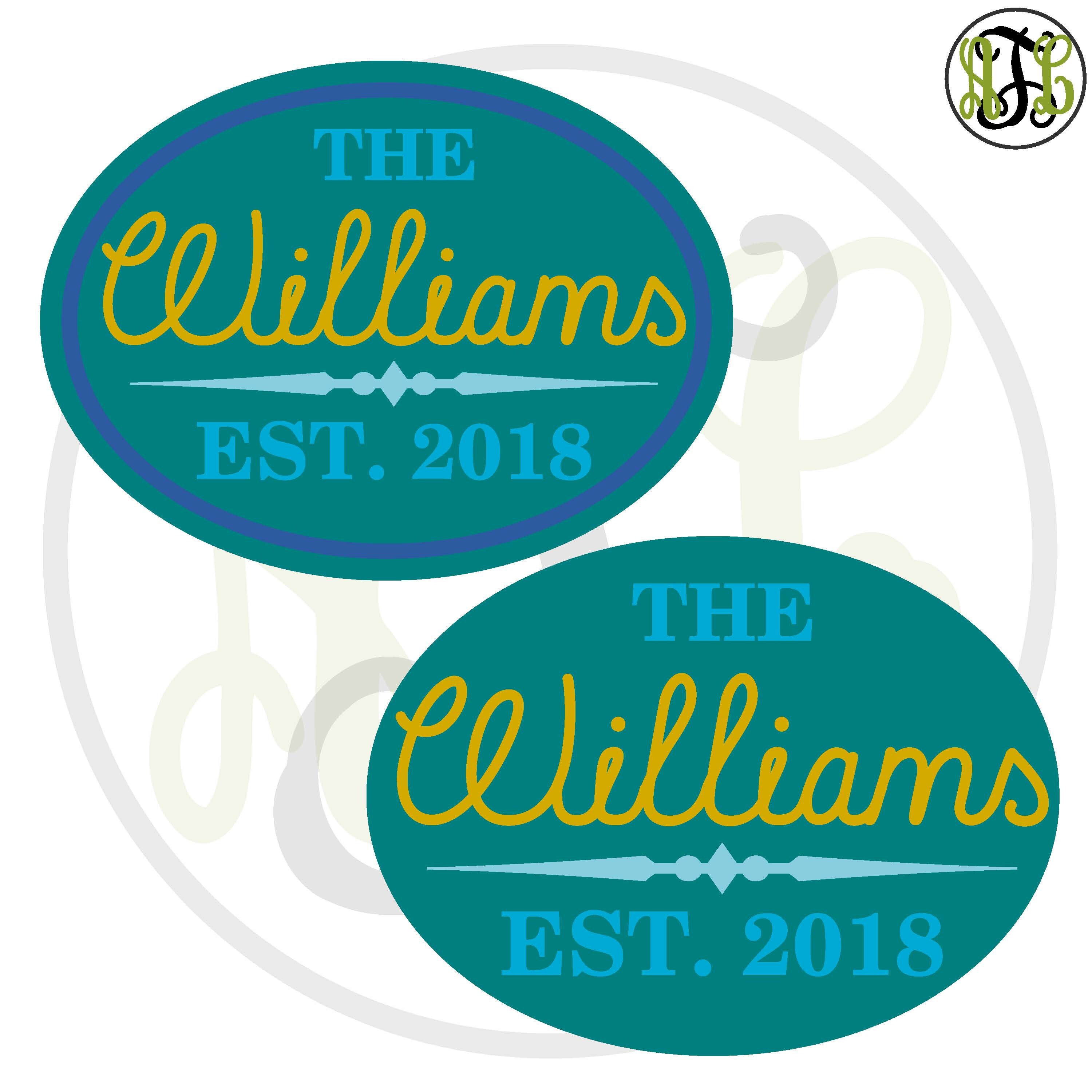 Established Name Sign DIY Kit Oval Sign Cutout Unfinished | Etsy