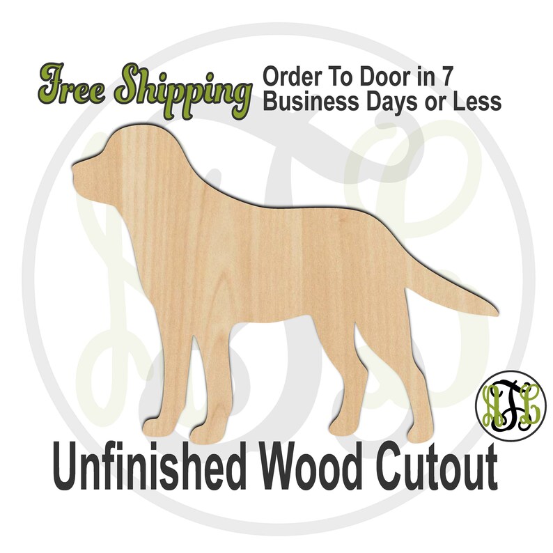 Labrador - 230083- Animal Cutout, Unfinished, Wood Cutout, Wood Craft ...