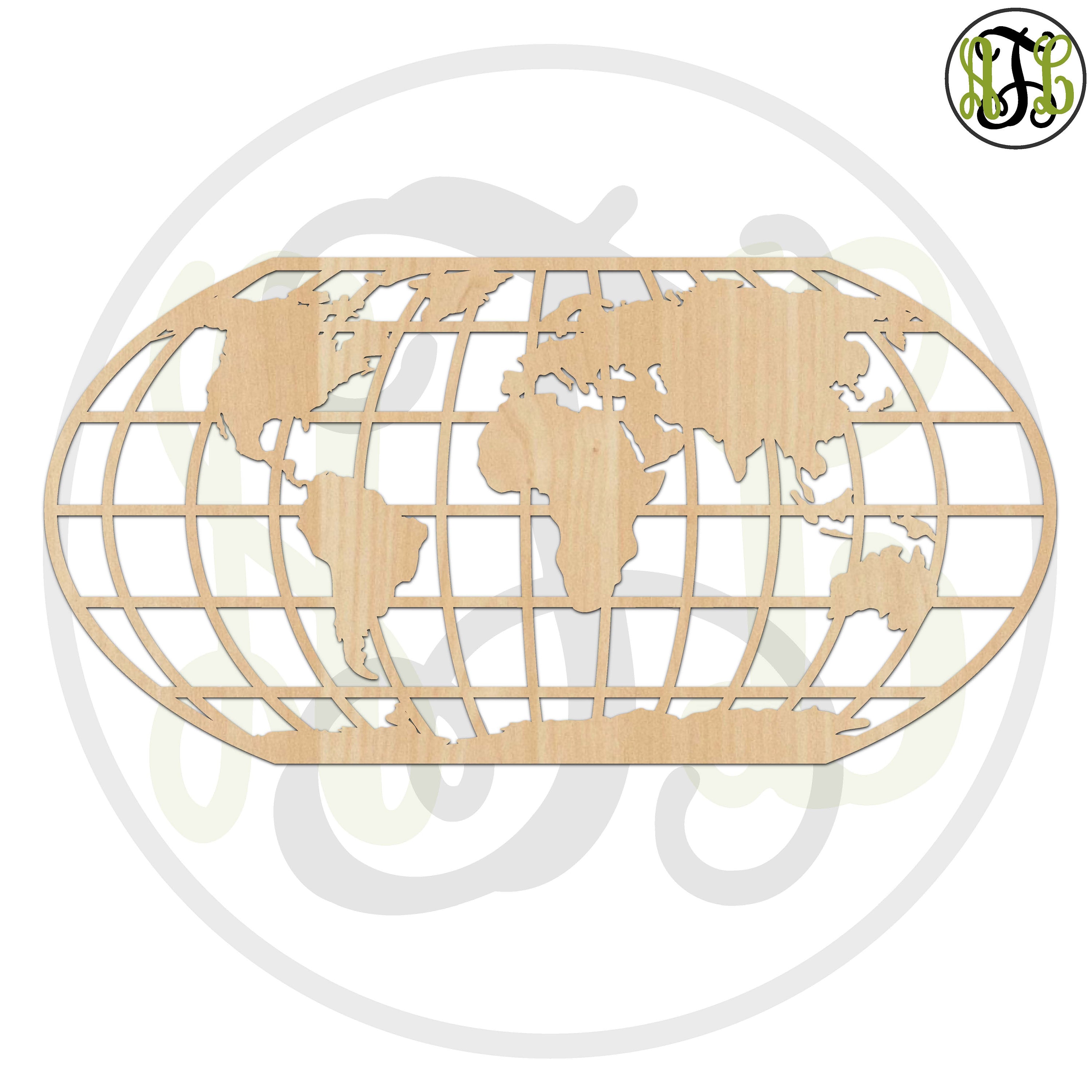 World Map Wooden Cutout Travel Cutout wood cut out Office | Etsy