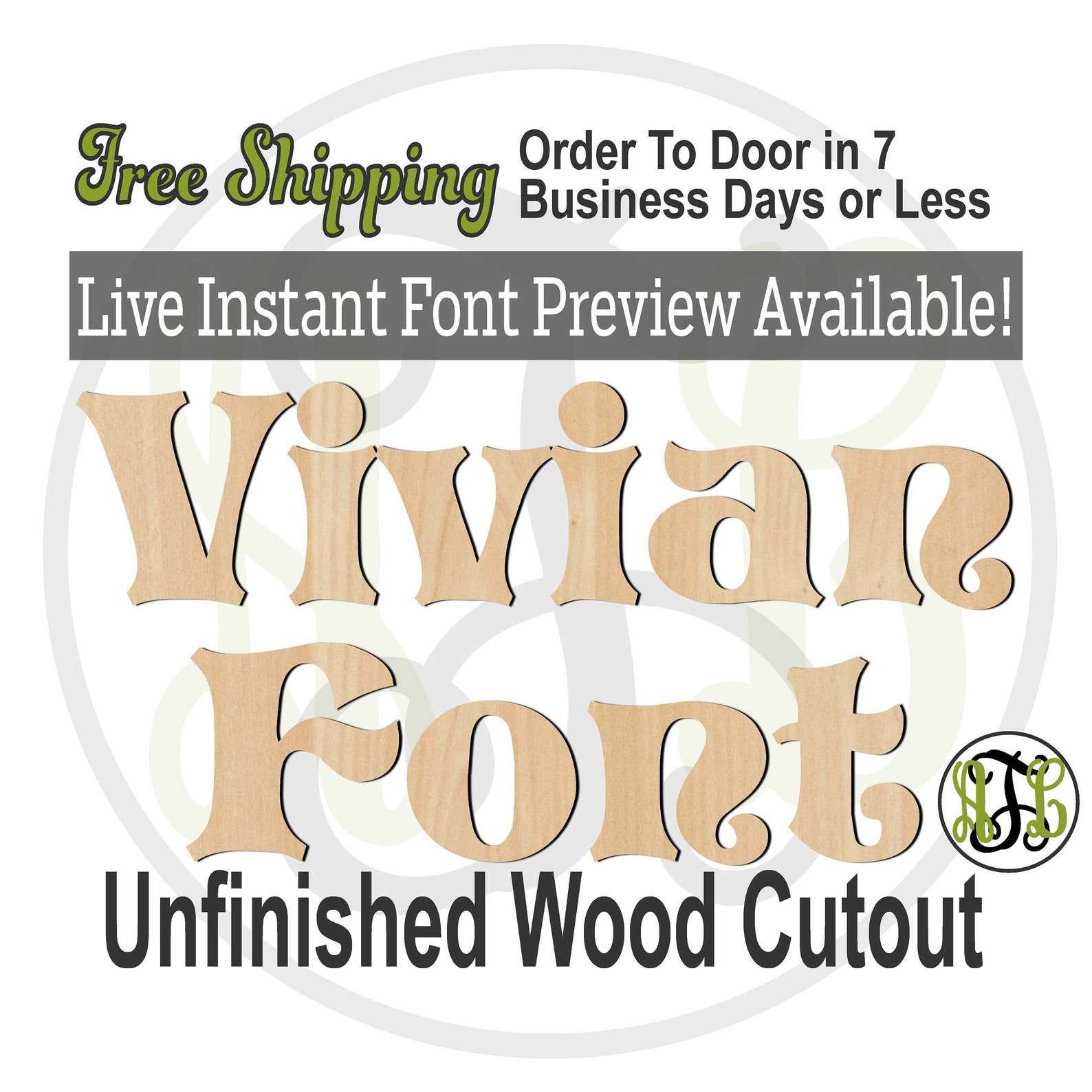 Vivian Font Name / Word / Phrase Block Alphabet Cutout - Etsy España