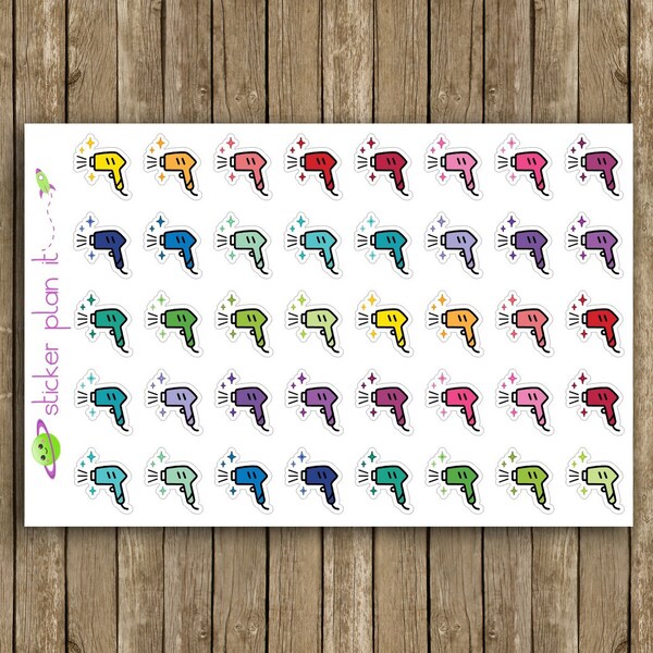 Stickers of Hair - Etsy