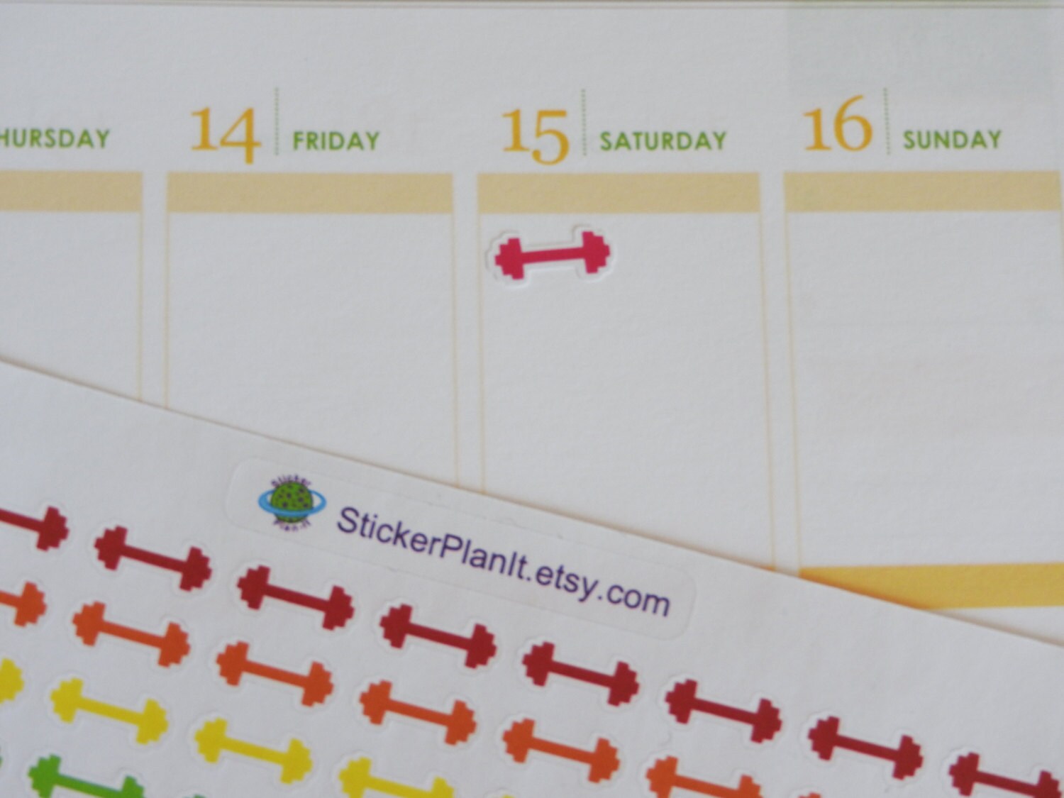 Workout Weights Planner Stickers Set of 80 Perfect for the - Etsy