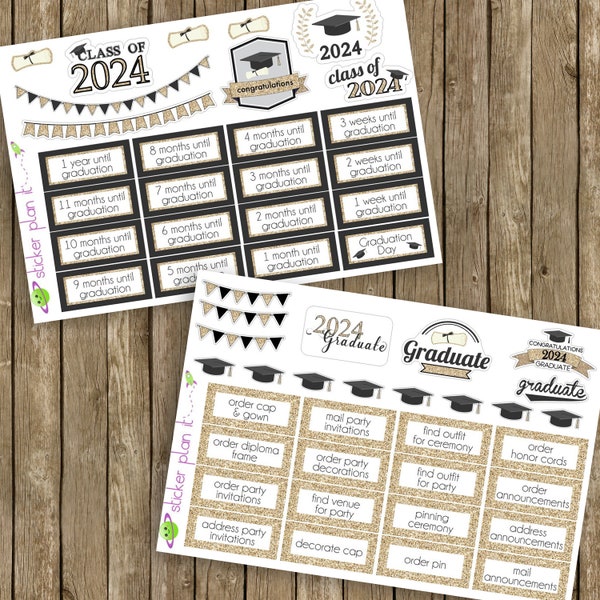 Graduation Stickers - Etsy