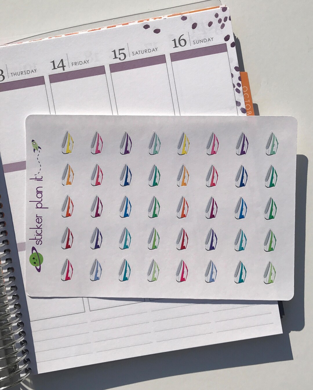 Ironing Planner Stickers! Set of 40, Perfect for the Erin Condren ...