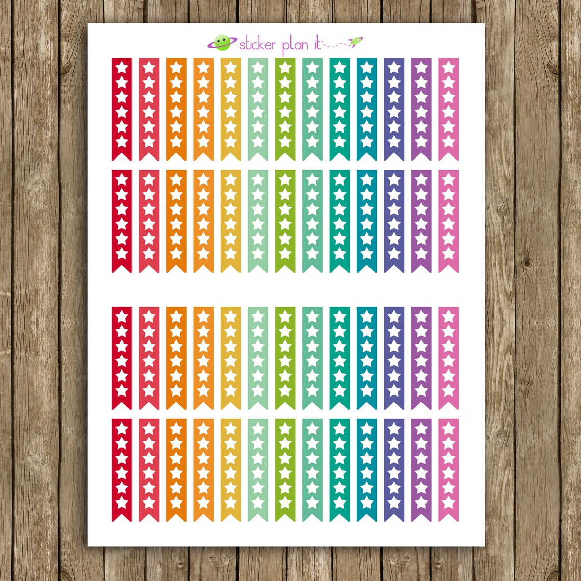STAR CHECKLISTS COLORFUL 6 Most Important Things List Planner - Etsy